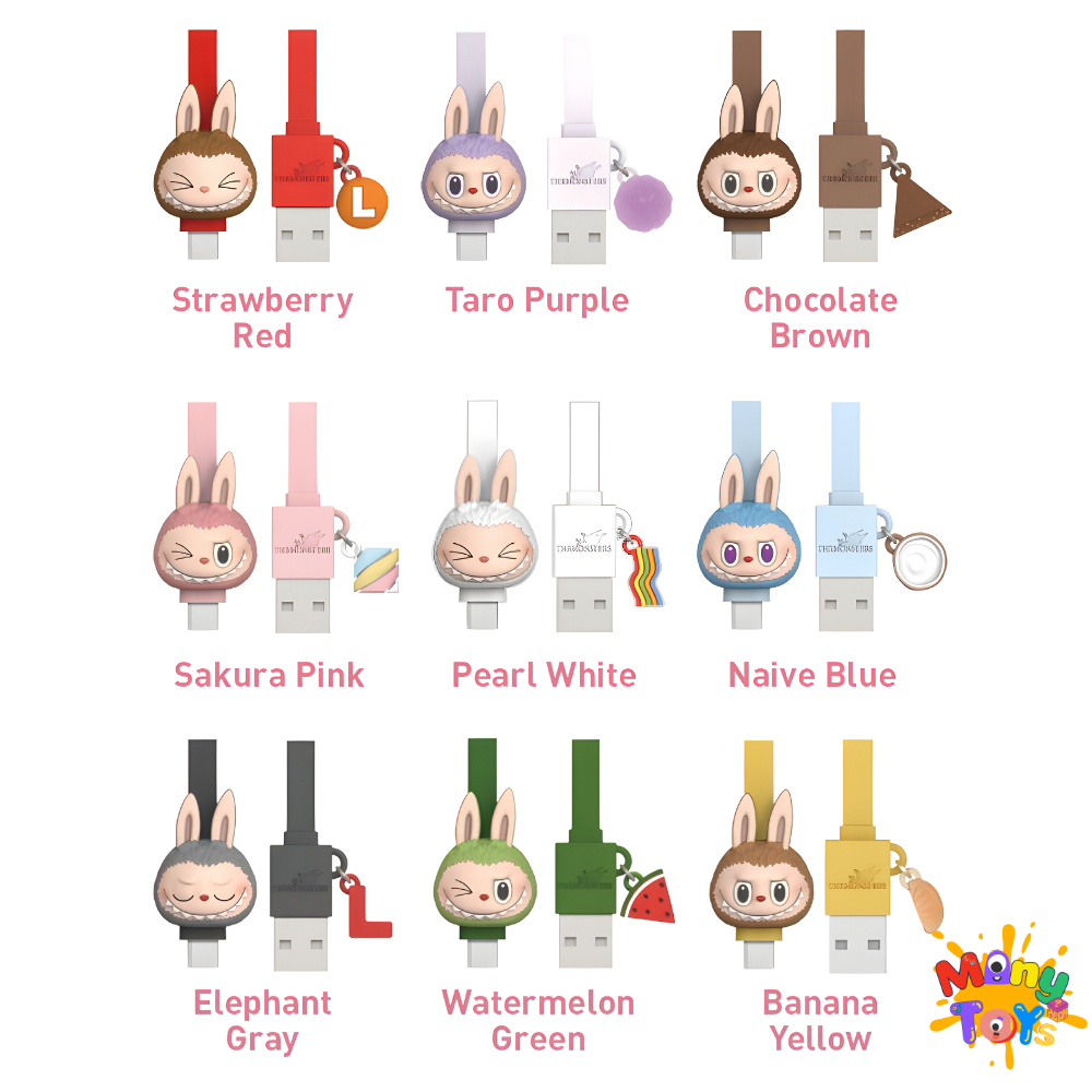 LABUBU The Monsters Candy Series TYPE-C Cable From Popmart Blind box ...