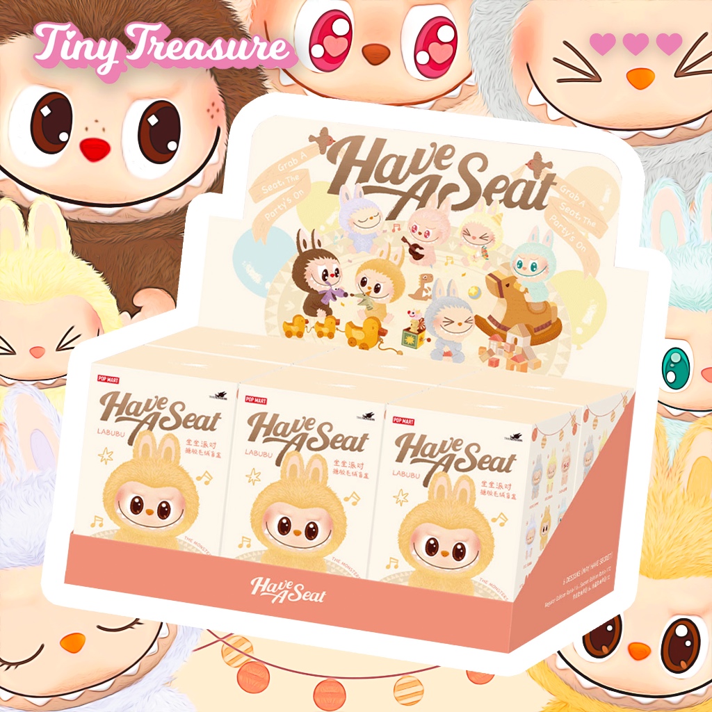 [Tiny Treasure] THE MONSTER LABUBU-Have A Seat Vinyl Face whole box ...