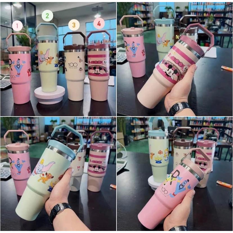 Yeti Glass Thermos Cup With Handle Disney 100-Year Anniversary ...