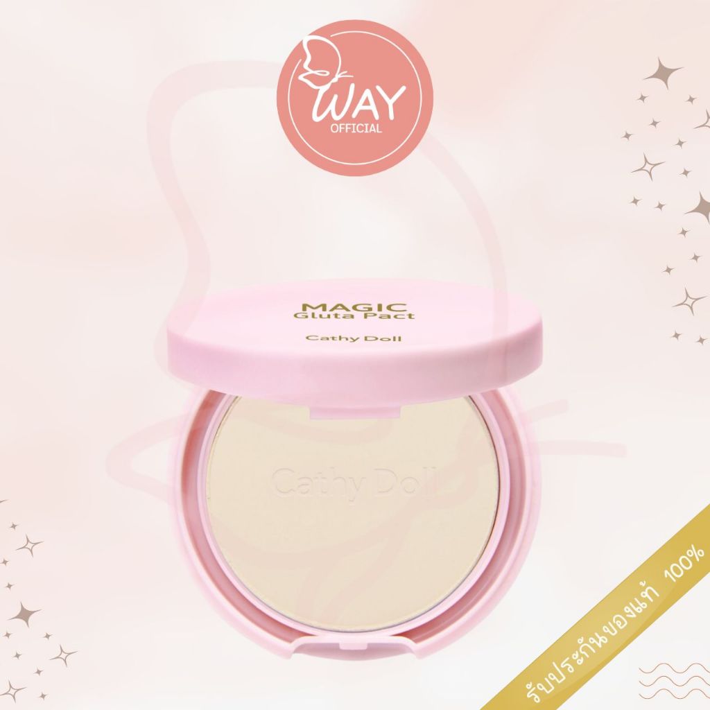 Katy Doll Magic Gluta Pact Spf50 PA+++ 4.5g Cathy SPF 50 4.5g | Shopee ...