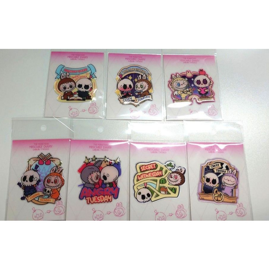 POP MART The Monsters Mischief Diary Labubu Tycoco Sticker From ...