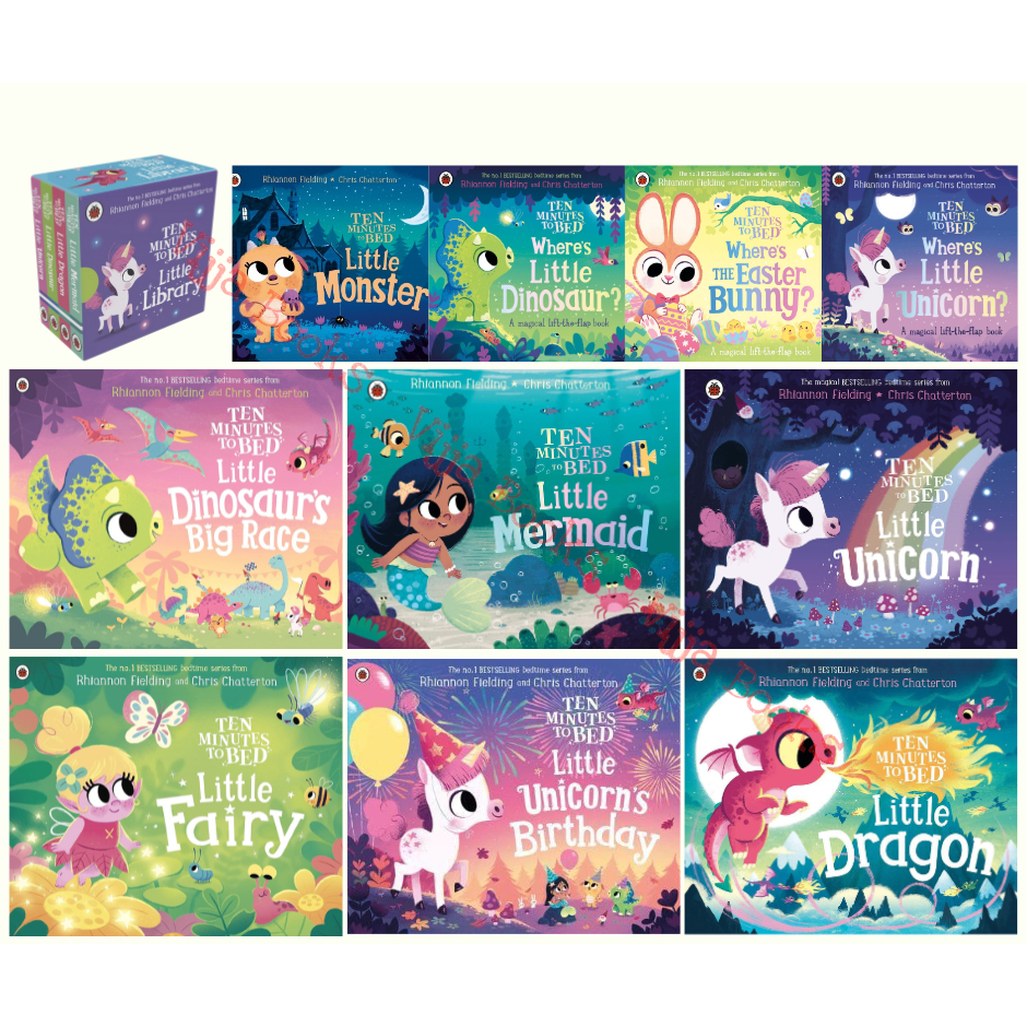 Ten Minutes To Bed Little Mermaid Unicorn Dragon Dinosaur Monster