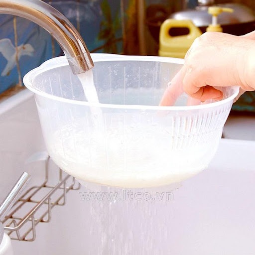 Inomata Plastic Rice Wash Bowl With Drain Holes There Are 5 Models To ...