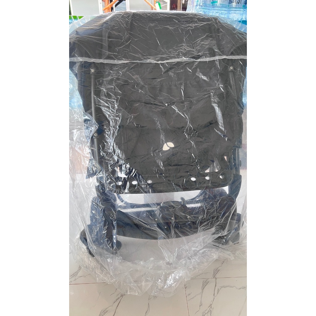 [Large Folded] Baby Stroller Storage Bag Cover Clear Plastic Trolley ...
