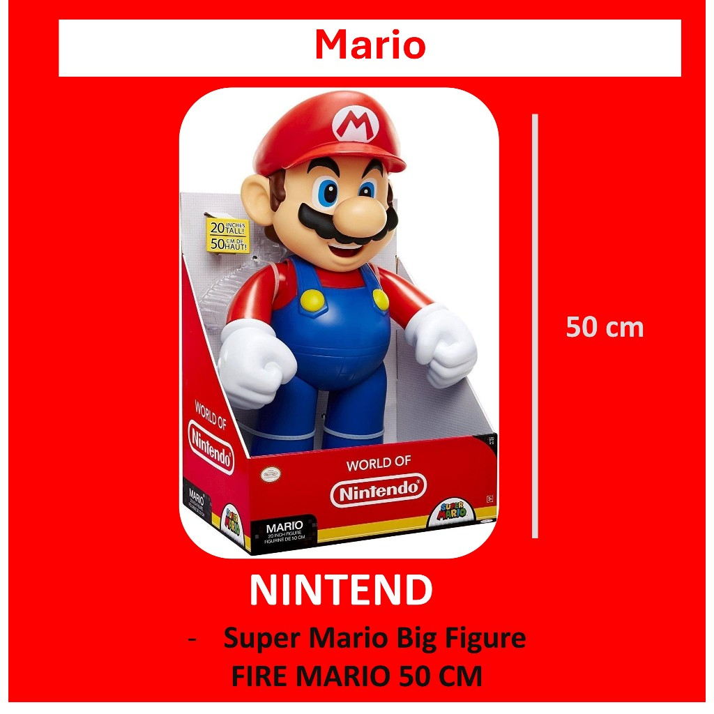 NINTENDO-Super MARIO Big Figure-FIRE 50 CM | Shopee Singapore