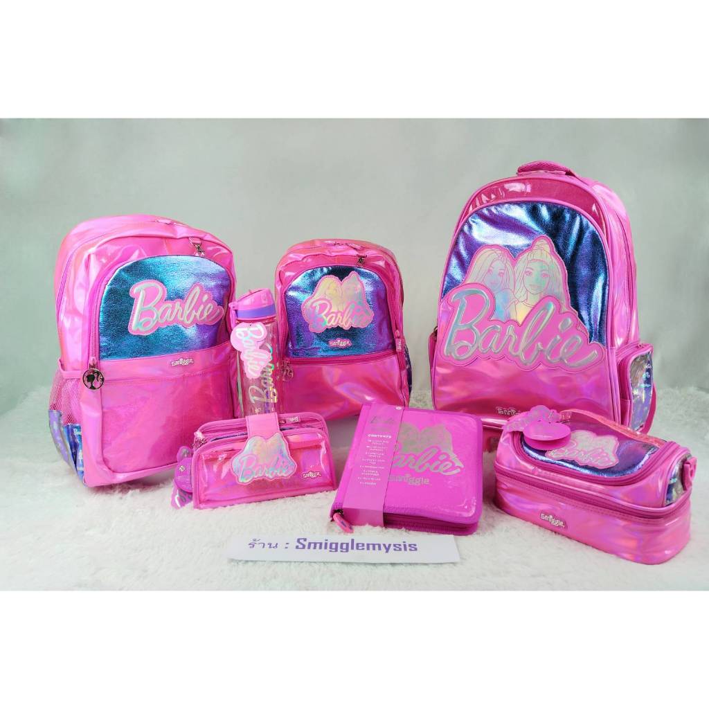 Smiggle Set BARBIE Wheeled Backpack 16 Bag 14 Water Bottle Food Box ...