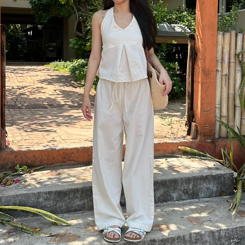 Sunny set ️ Cotton Minimalist Beach Dress Women | Shopee Singapore