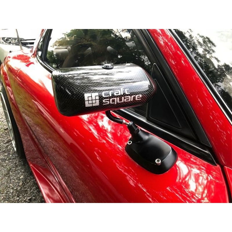 Craft Square Side Mirror Real Carbon Blue Len Cut Light GT F1 CIVIC FD ...
