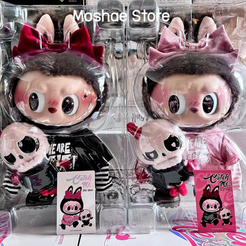 POP MART Labubu The Monsters Catch Me If You Like (Black/Pink) | Shopee ...