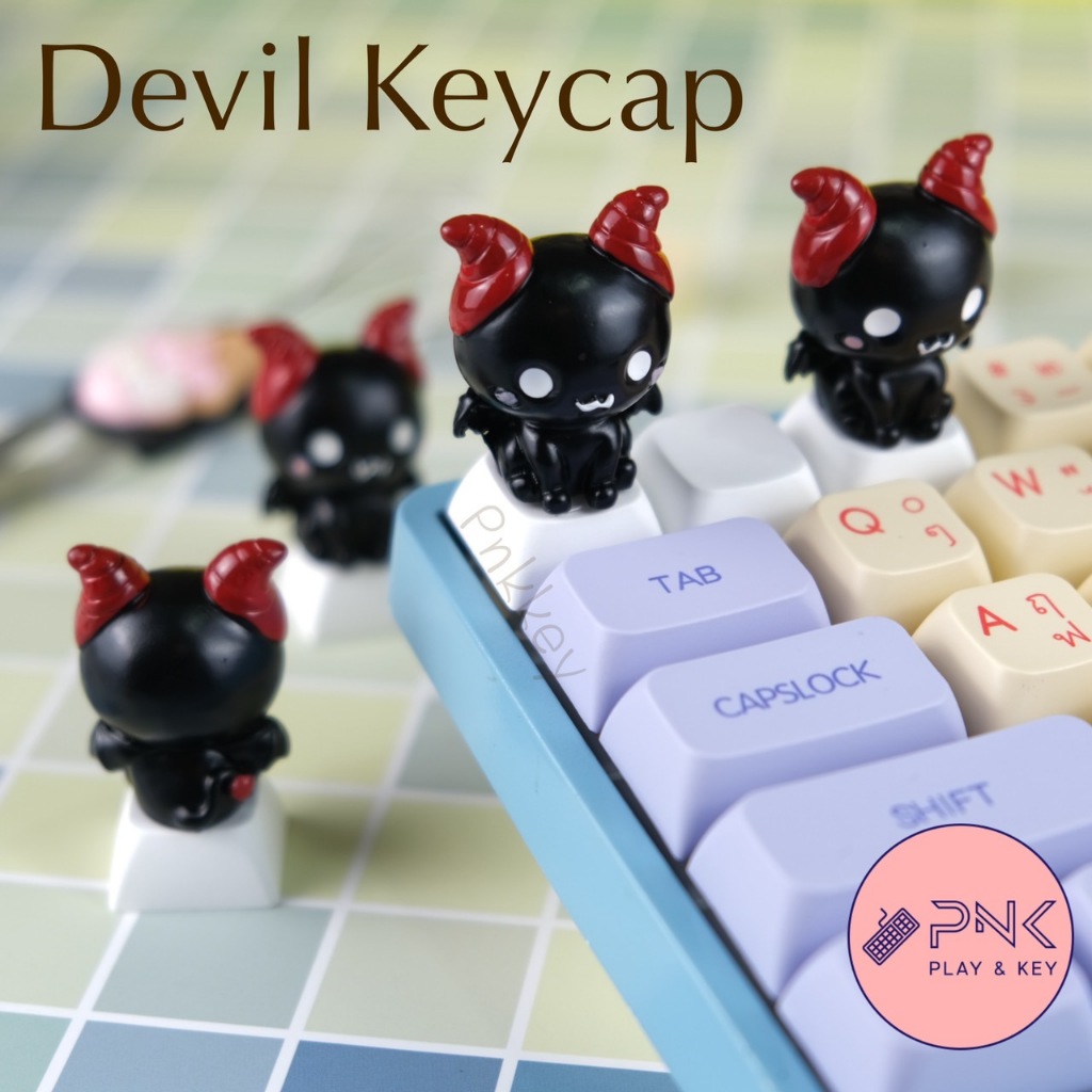 Keycap Devil Demon Cute Artisan Keycaps Mechanical XDA Custom Keypads ...
