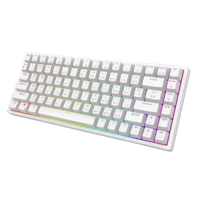 WIRELESS KEYBOARD (WIRELESS KEYBOARD) ROYAL KLUDGE RK84 (WHITE) (RK ...