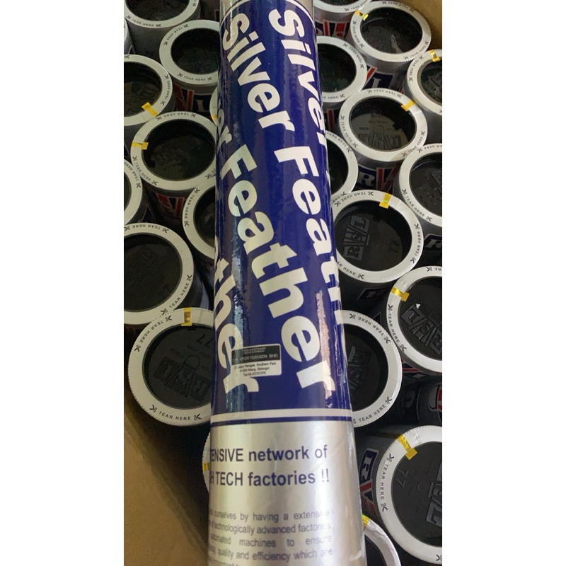 RSL SILVER 1 Badminton Shuttlecock (1 Tube Has 12 Pieces) *New Lot New ...