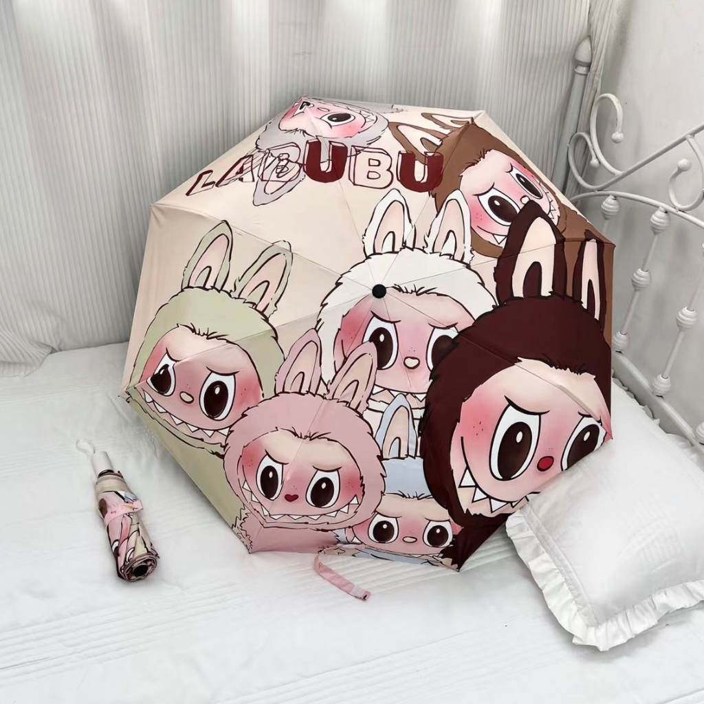 Umbrella Labubu Labuh Uv Protection UPF50 + Sun Cartoon Rain | Shopee ...