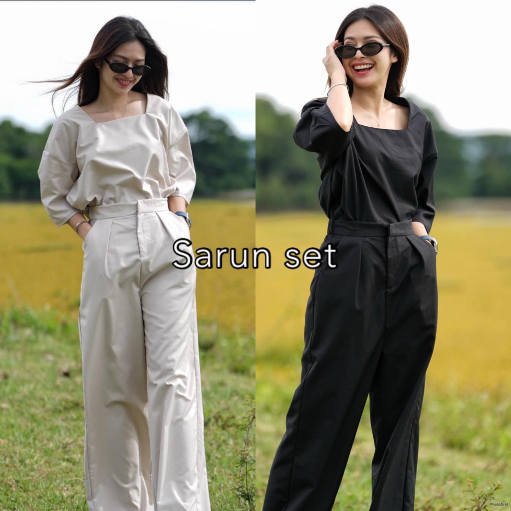 Exceed Classic!! sarun set (590.-) Premium Fabric Tone Control Made In 2 Colors. | Shopee Singapore