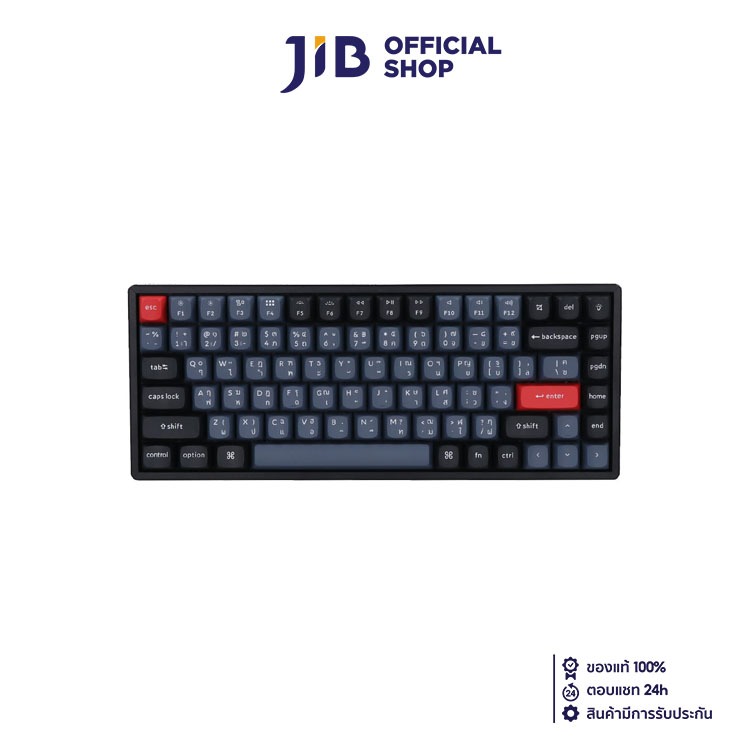 WIRELESS KEYBOARD (WIRELESS KEYBOARD) KEYCHRON K2 PRO (QMK/VIA) (BLACK ...