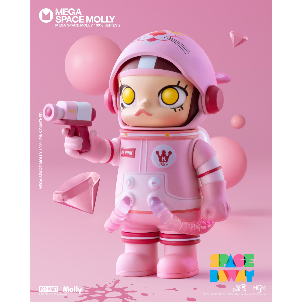 MEGA SPACE MOLLY 1 Series02 Pink Panter From POPMART | Shopee Singapore