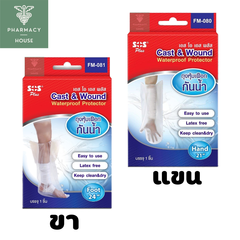 SOS Plus Cast & Wound Waterproof Protector Protective Splint Cover Bag ...