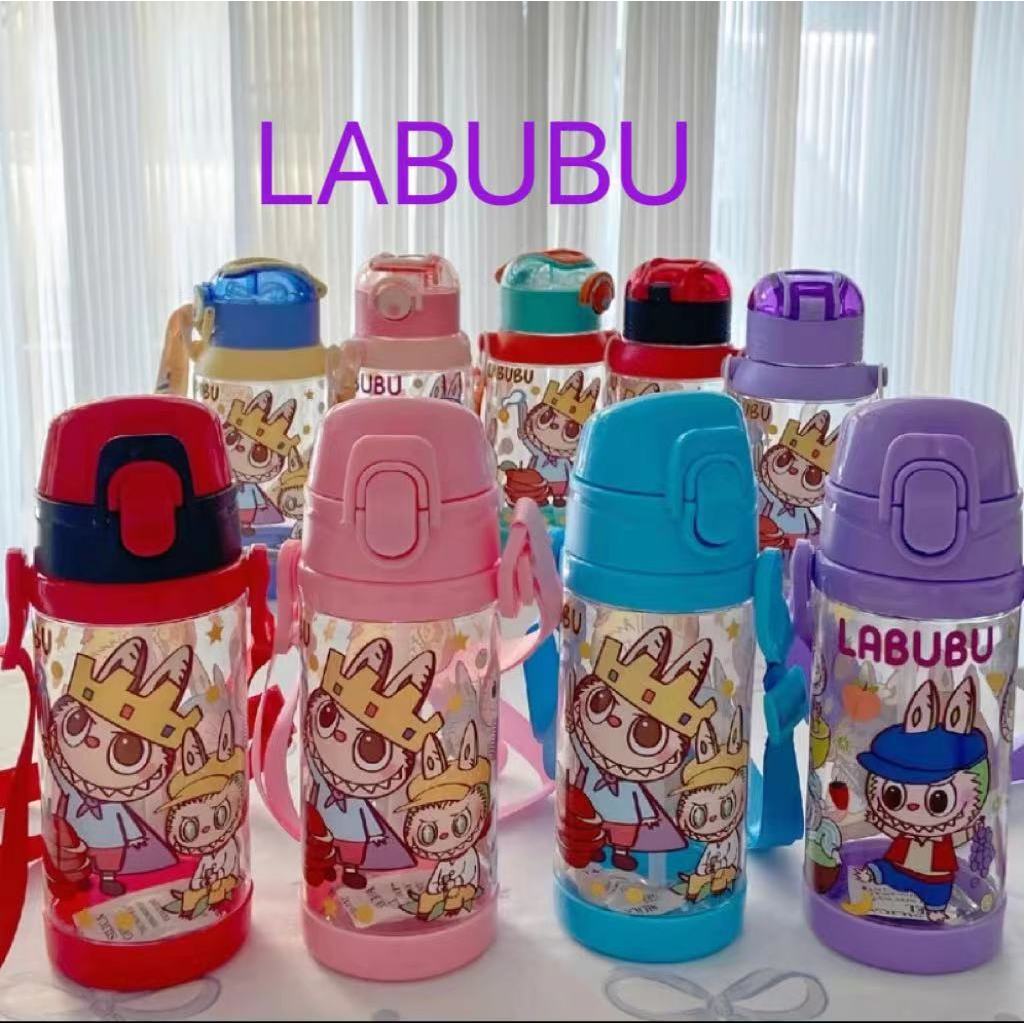 New!! LABUBU Baby Water Bottle Labuh 450/550 ml Size With Straw And ...