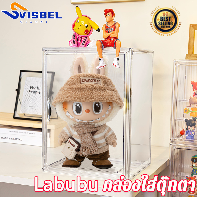 Sent From Thailand Clear Acrylic Display Case Model box Labubu Figure ...