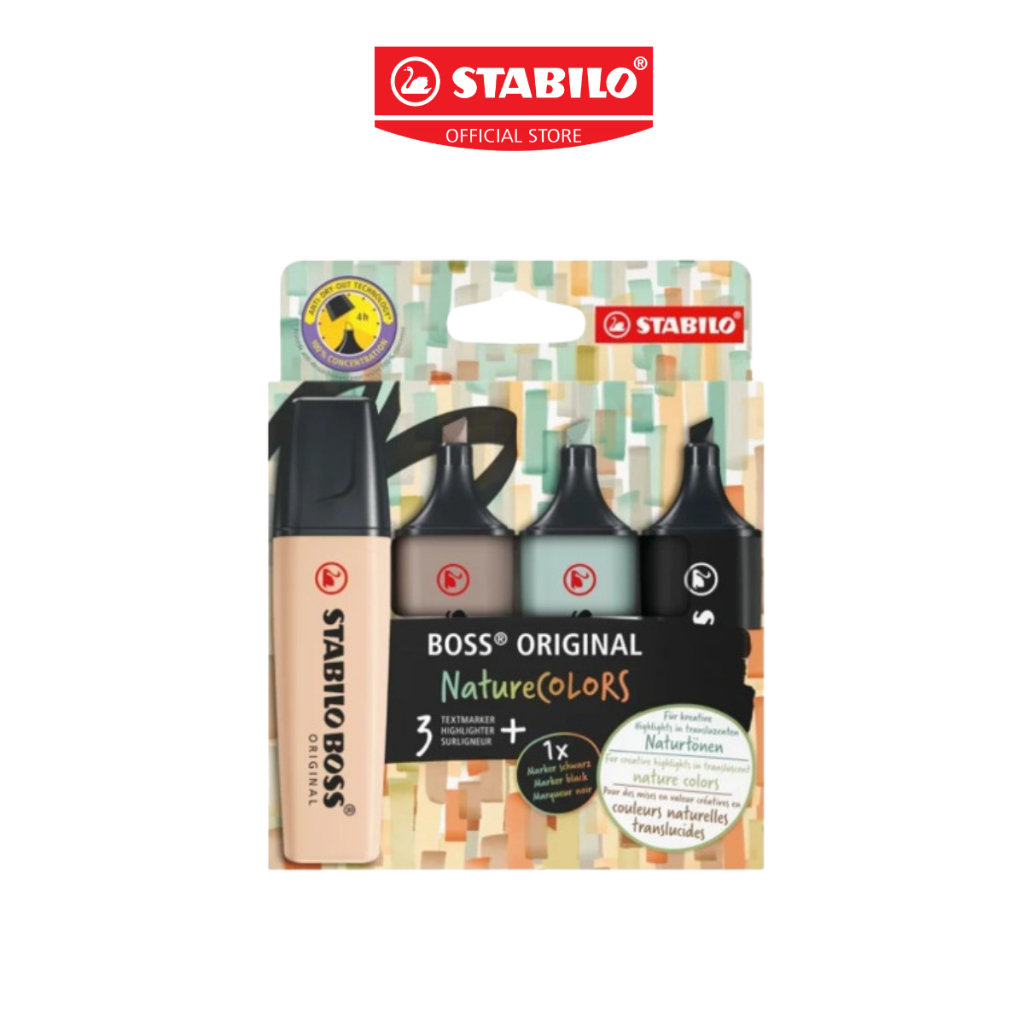 STABILO Boss Nature Color New Colors Set Of 4 Colours And 6colours ...