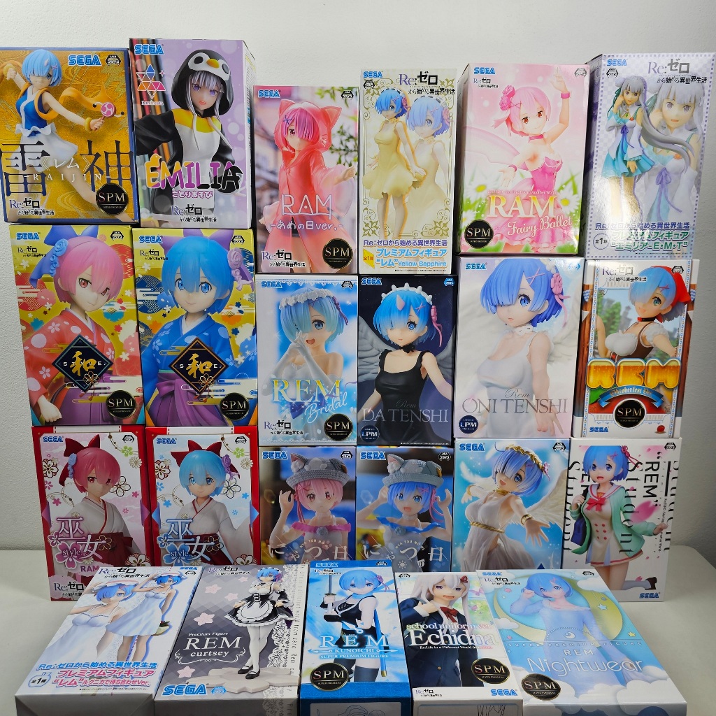 [Original Figure] Re:Zero kara Hajimeru Isekai Seikatsu-Ram/Rem/Emilia-Luminasta/PM/LPM/SPM ...