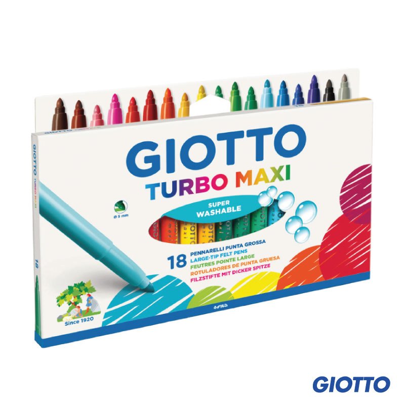 Jumbo Magic Markers (GIOTTO Turbo Maxi Markers) | Shopee Singapore
