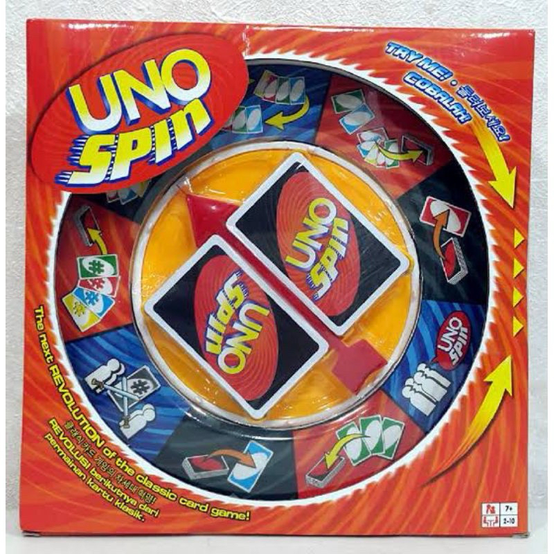 Uno Card With Spin Wheel Fun Board Games Family Hilarious | Shopee ...