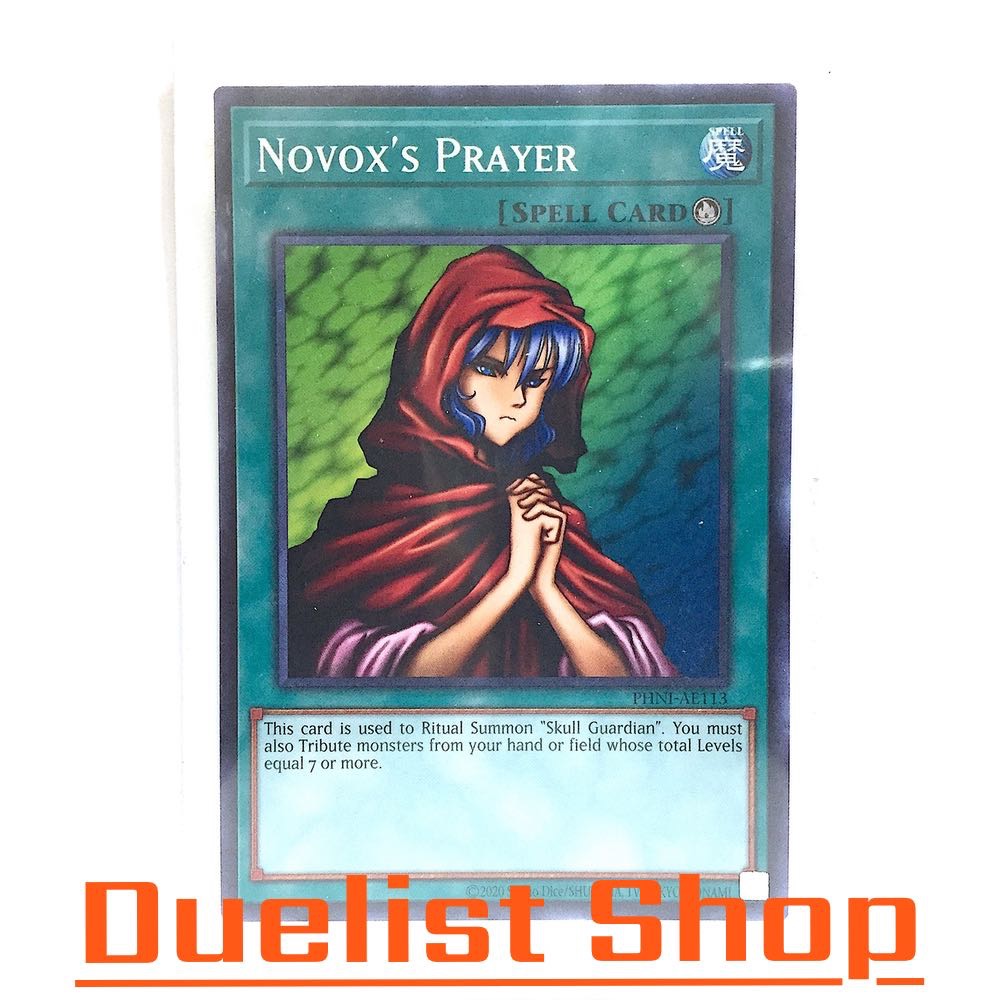 Novox's Prayer (N) Spell [Ritual] PHNI-AE113 Yukio Card Set (Yu-Gi-Oh ...