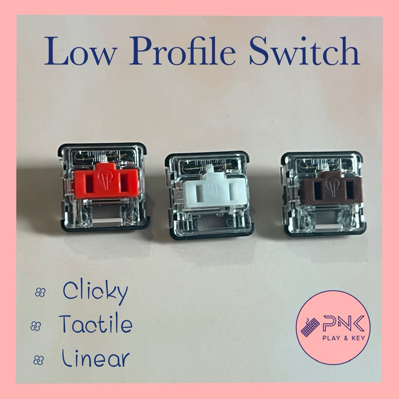 Kailh Low Profile Switch 1350 Chocolate Mechanical Keyboard (Clicky ...