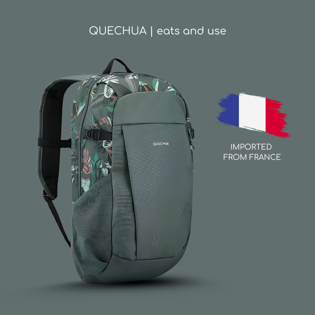 Quechua Arpenaz NH100 Hiking Bag Size 20 Liters Green Modern Design ...