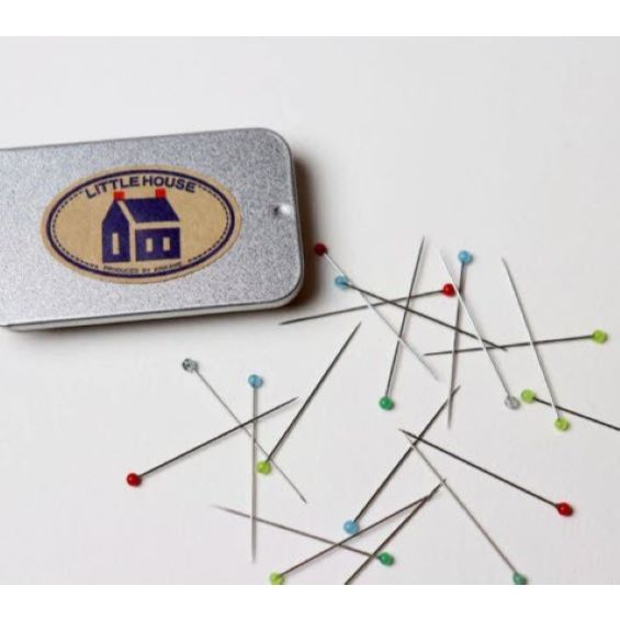 Little House Glass Pin Needles Tailor's Pins In 80 Tin Boxes Per Box ...