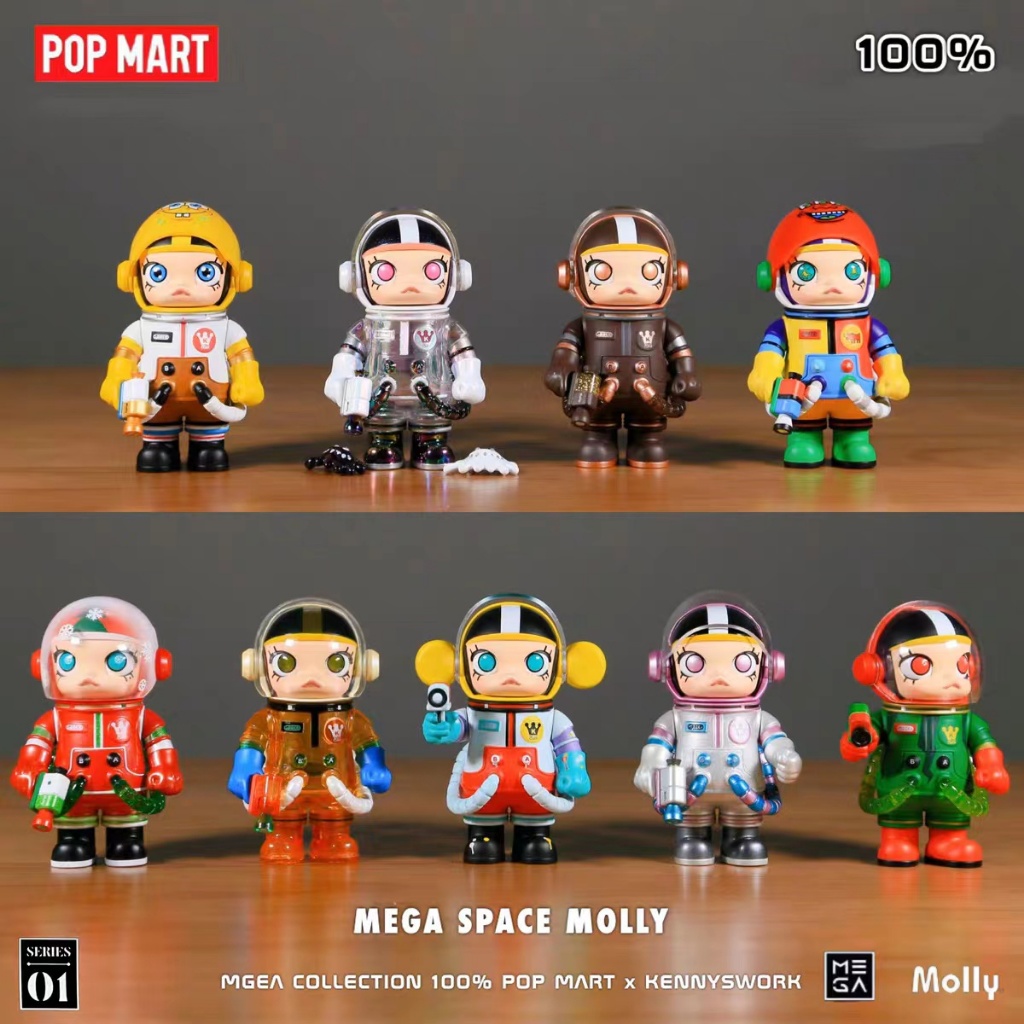 Authentic Pop Mart Random Box Molly1 Series MEGA Astronaut Figure ...