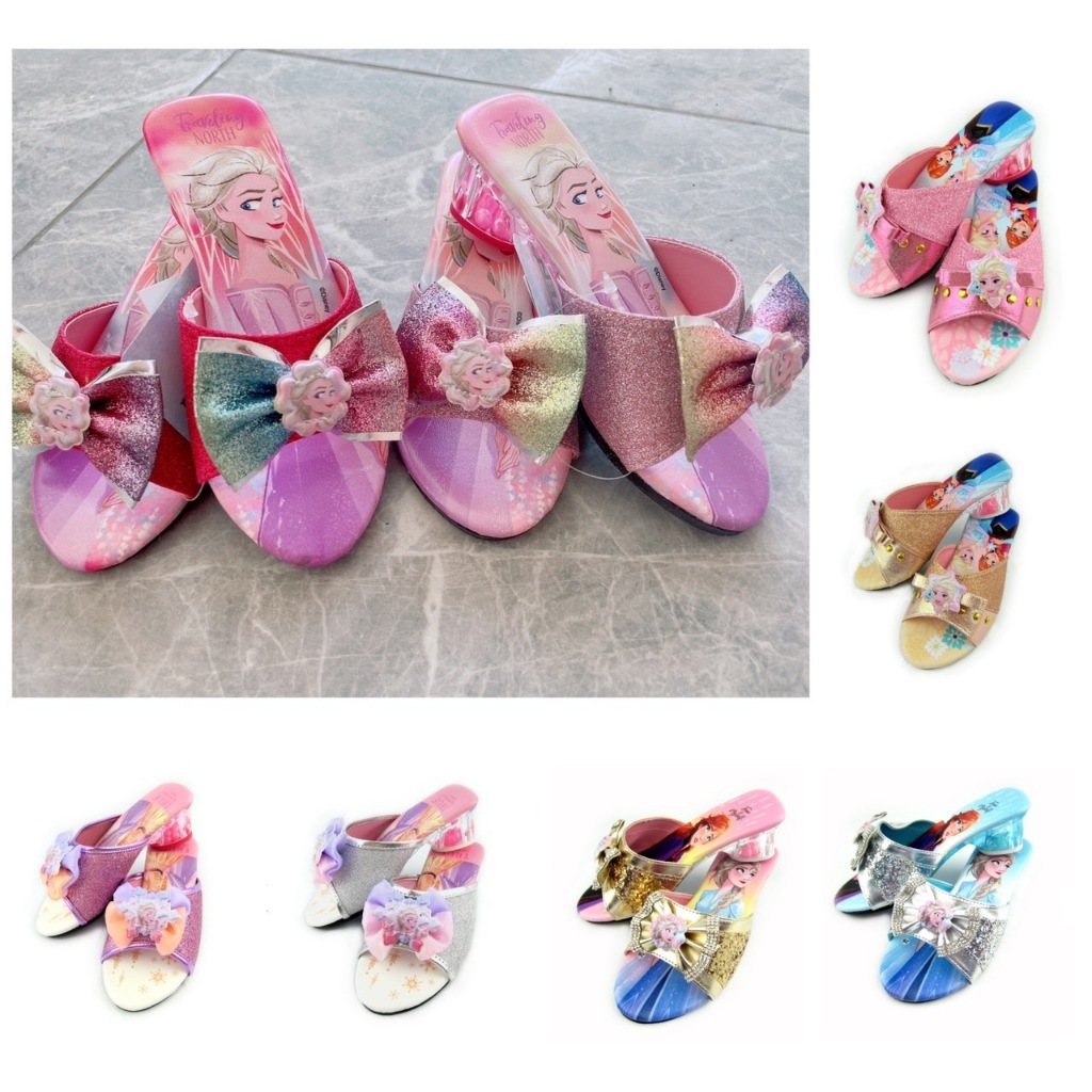 Frozen Elsa Glass Heel Princess Shoes | Shopee Singapore