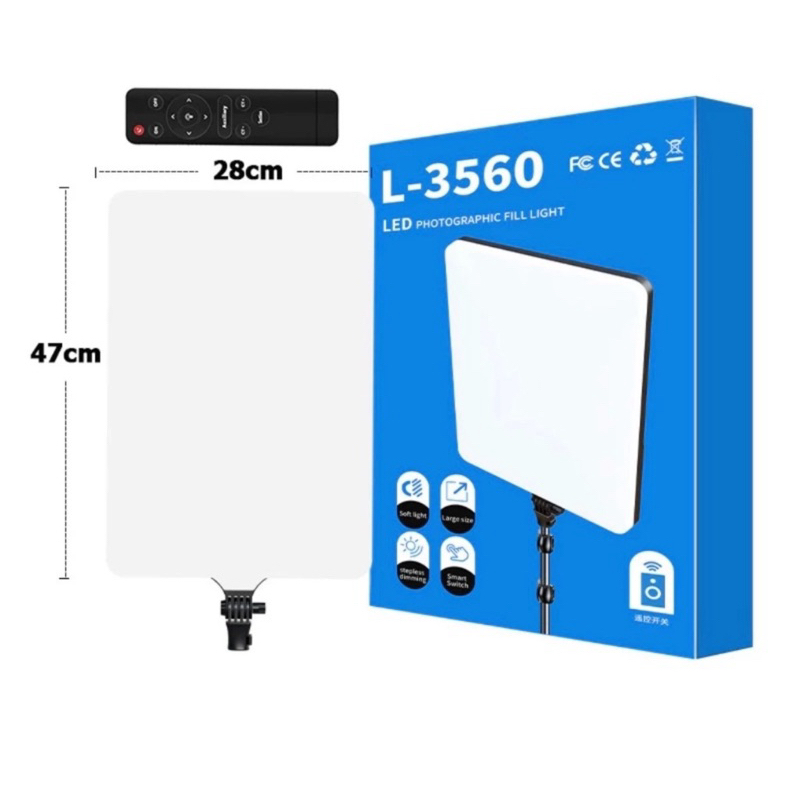 Studio Light 24 Inch Live LED Soft Box With Reset Mode Photography ...