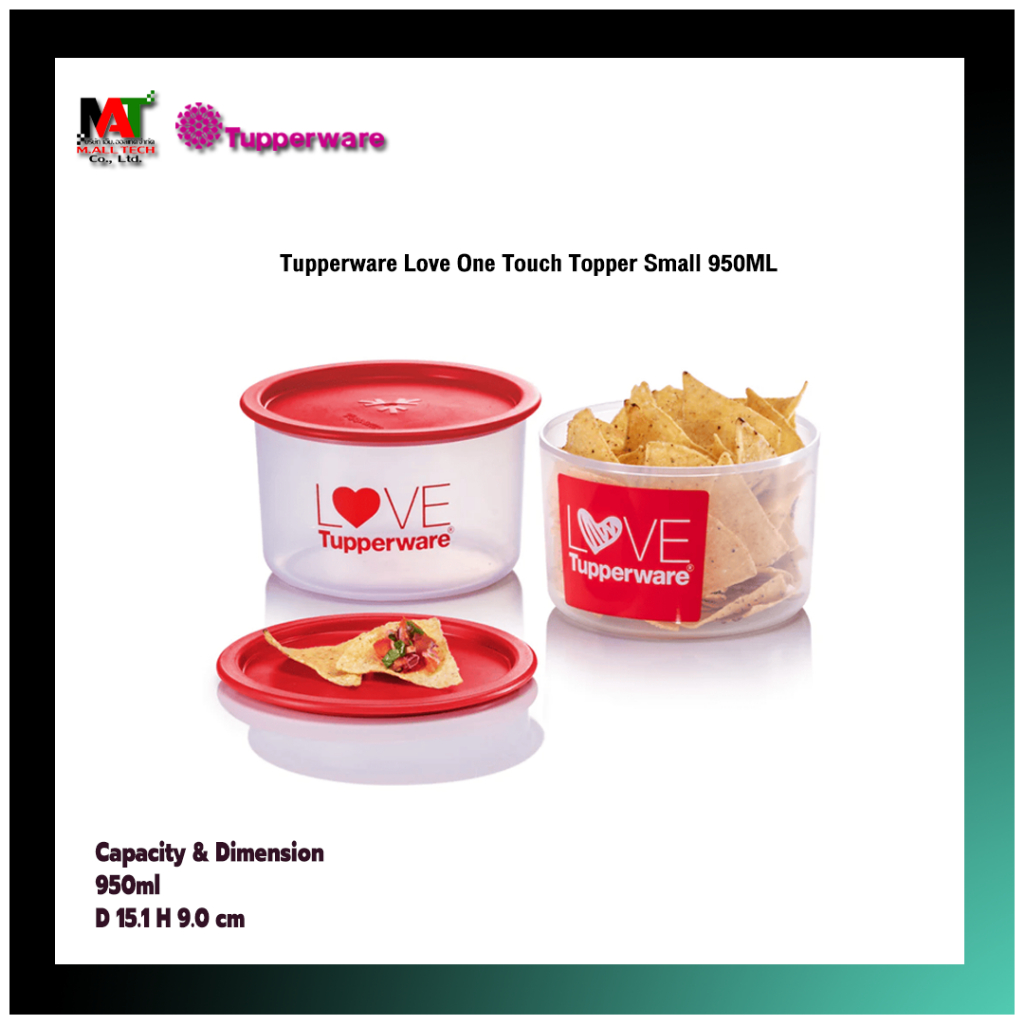 Tupperware Love One Touch Lunch Box (1pc) 950ml Size | Shopee Singapore