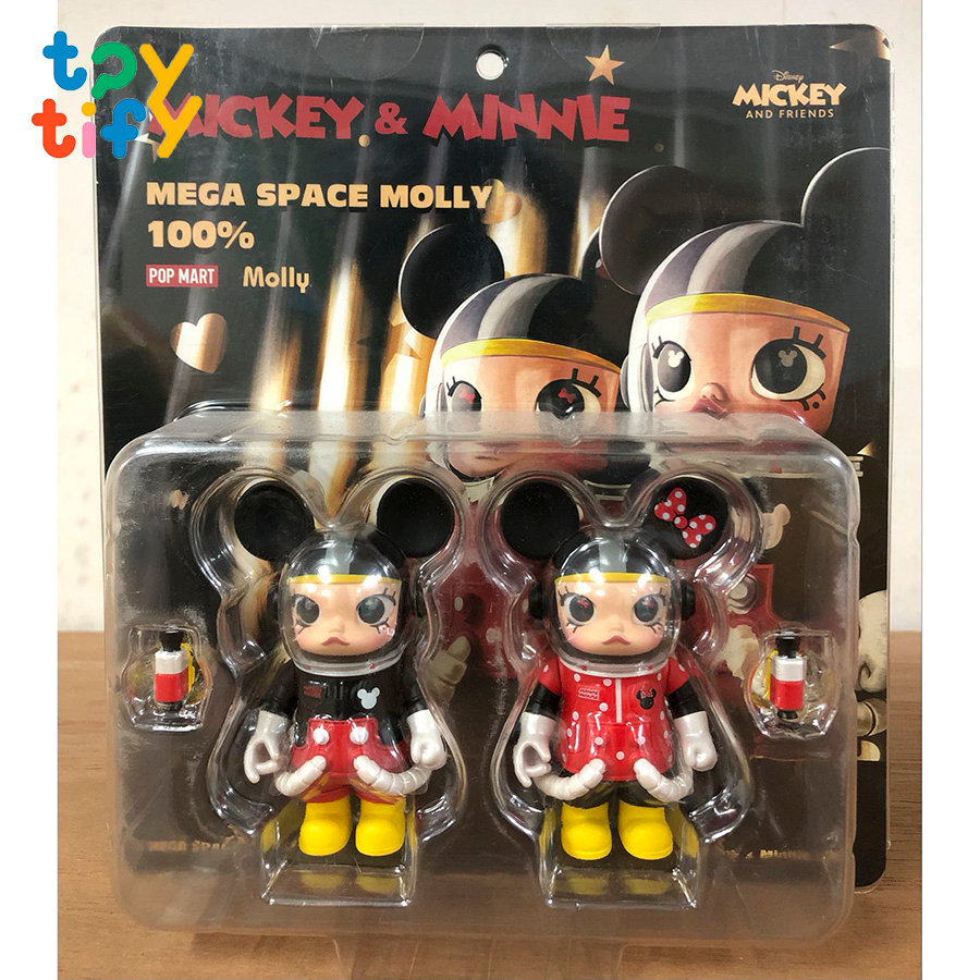 !! Mega Space MOLLY 1 Mickey & Minnie Set POP MART Has A Storefront ...