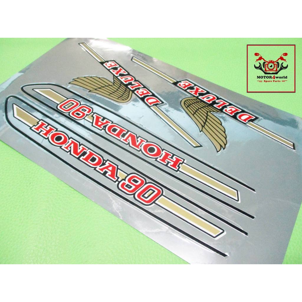 DELUXE BODY STICKER BROWN SET Fit For HONDA C90 // | Shopee Singapore