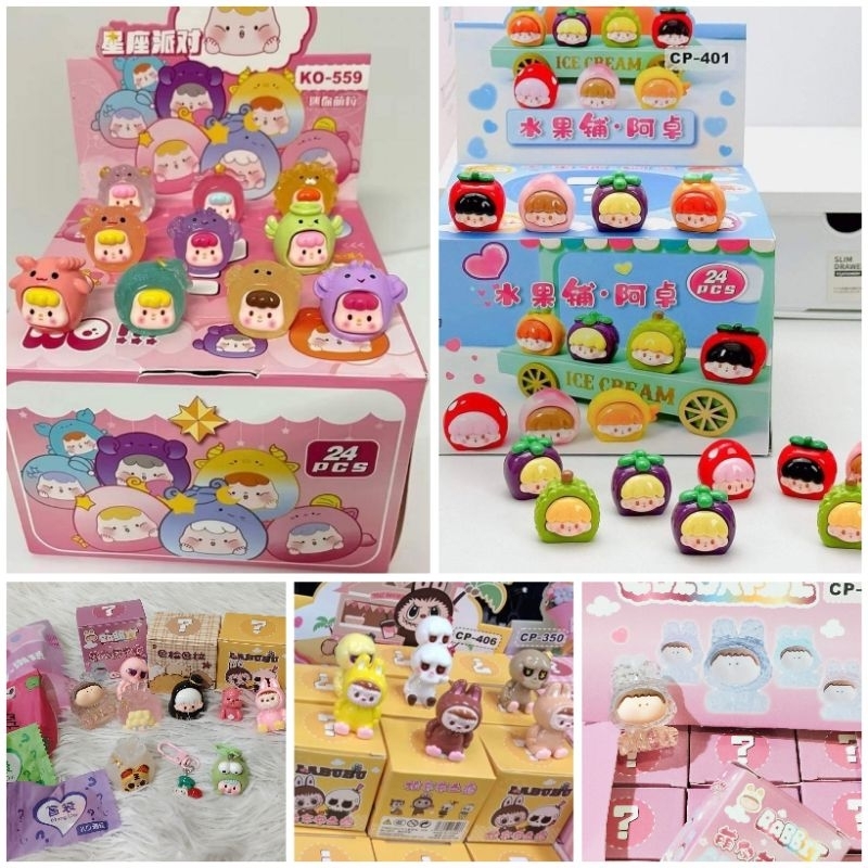 In Pop bean Mini Dipping Box Random Miniature Model labubu sanrio ...