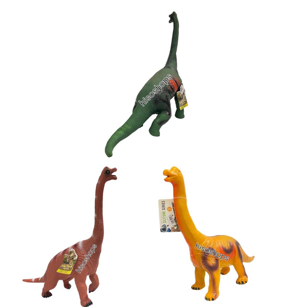 DINOSAUR WORLD Model Long-Necked Colorful There Are 3 Types To Choose ...