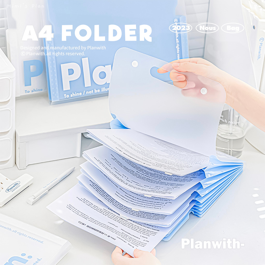Big Plan Folder Document ️ A4 Size Storage Mimislan | Shopee Singapore