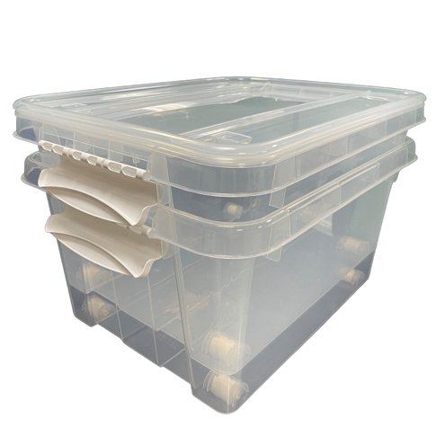 Wheel Box 50 Liters Clear Color Handle And Wheels White With 4 Model CB ...