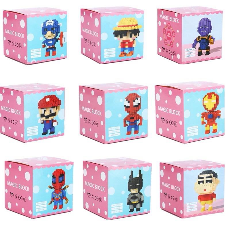 Lego Block Building Cartoon Cute Animal Figure 100 Types 1 Hit Mario ...