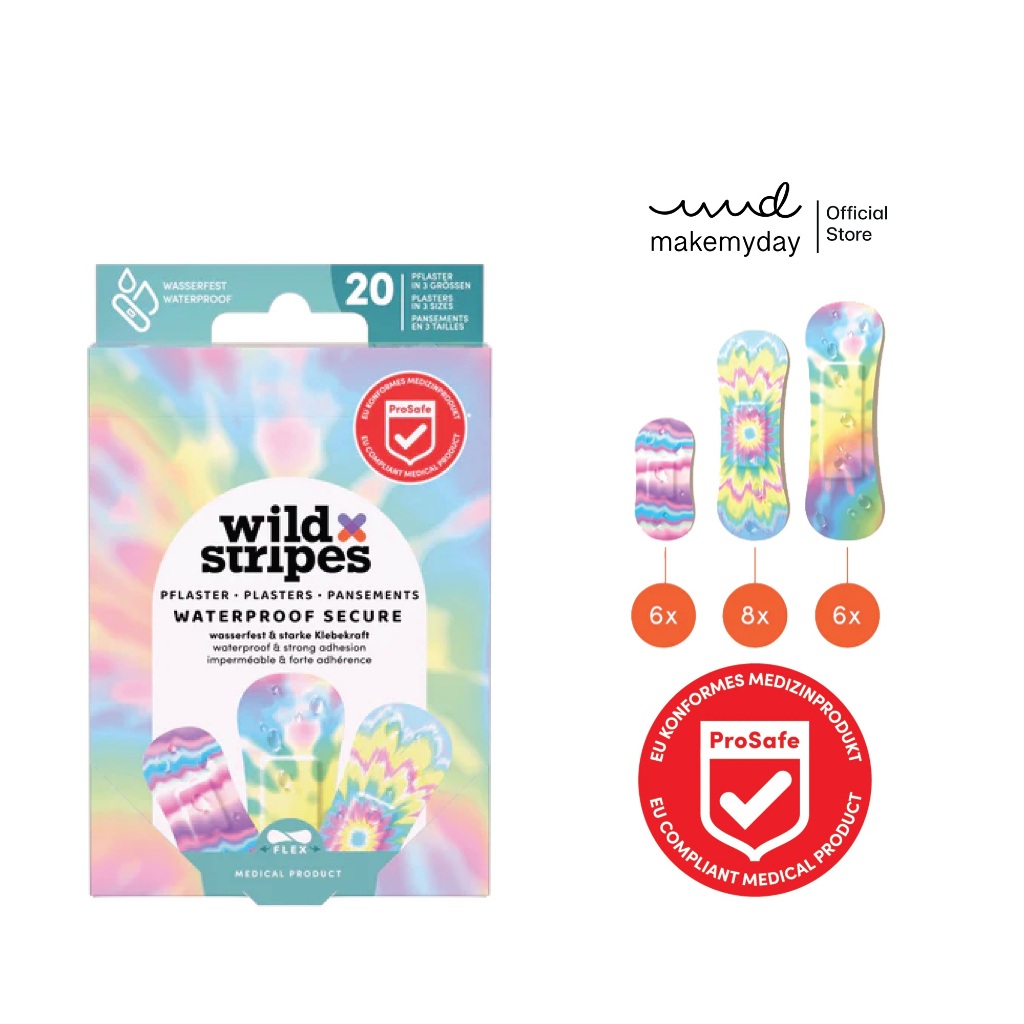 Wild Stripes Plaster Cute Pattern Waterproof Secret Rainbow Color ...