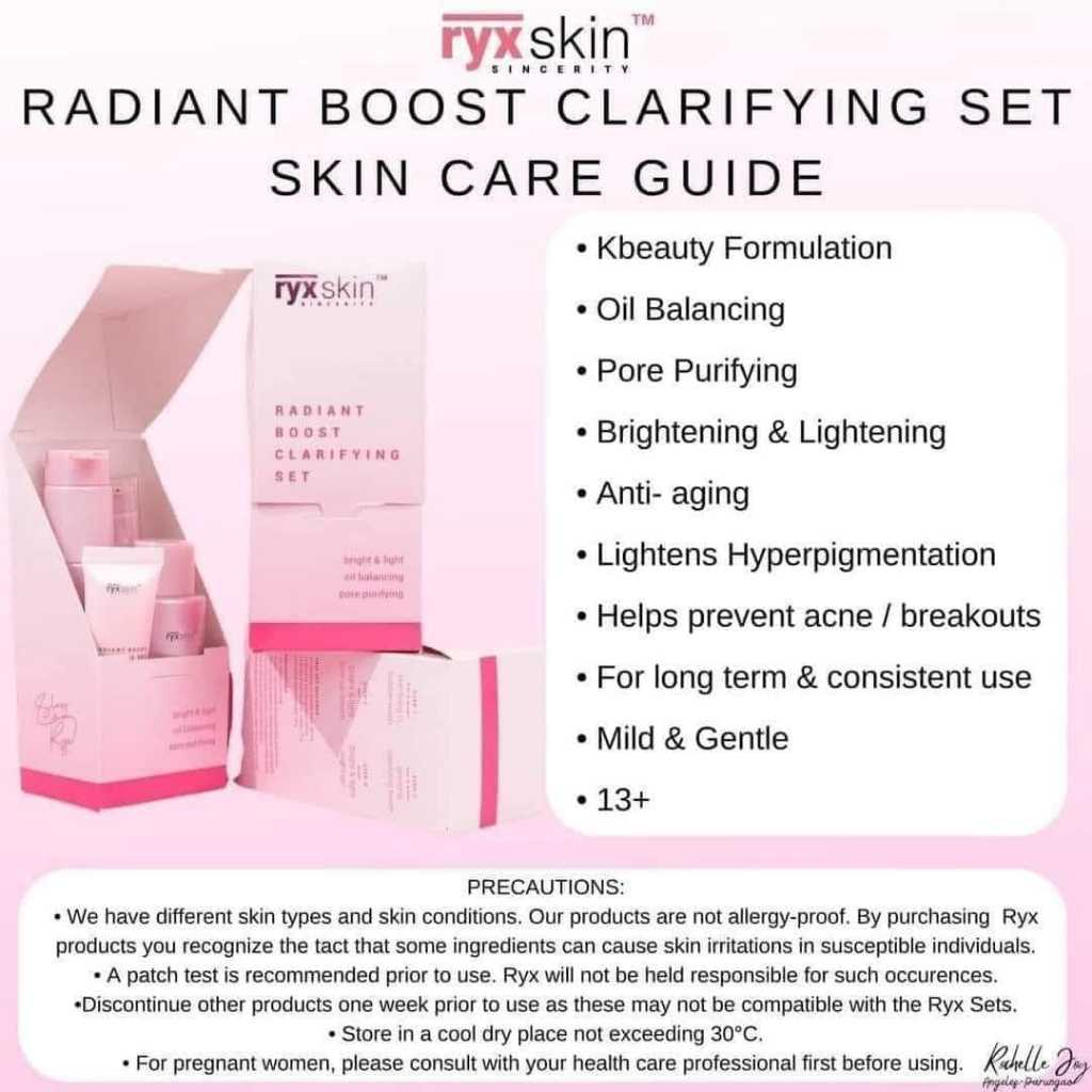 Ryx skincerity Radiant set | Shopee Singapore