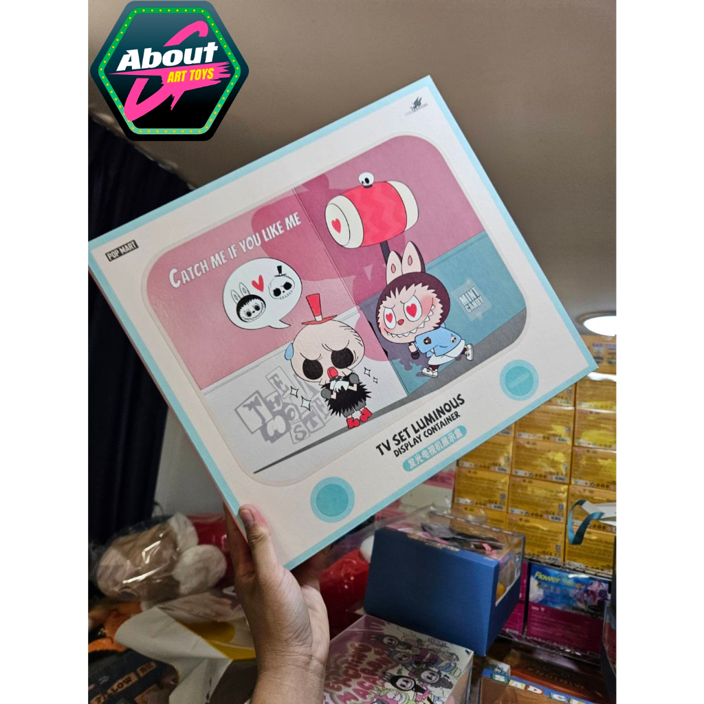 Labubu TV Set Luminous Display Container LED The Monsters Catch Me If ...