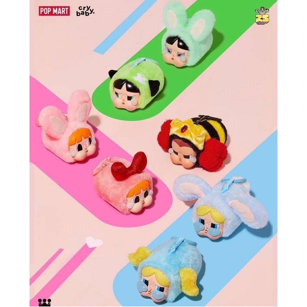 CRYBABY × Powerpuff Girls 1 Check Card Without Unwrapped | Shopee Singapore