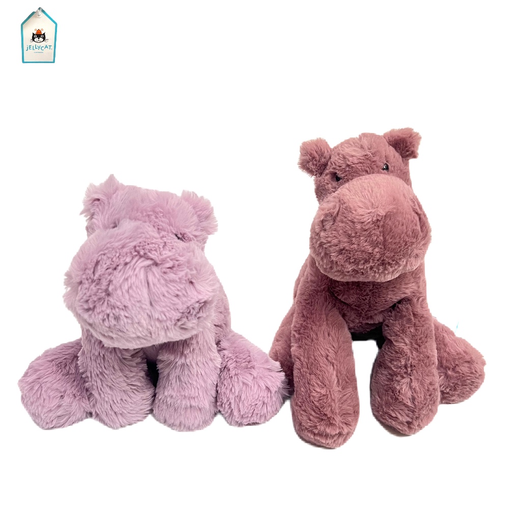 JELLYCAT Smudge Hippo Medium Plush Doll From London New Central Department Store. | Shopee Singapore