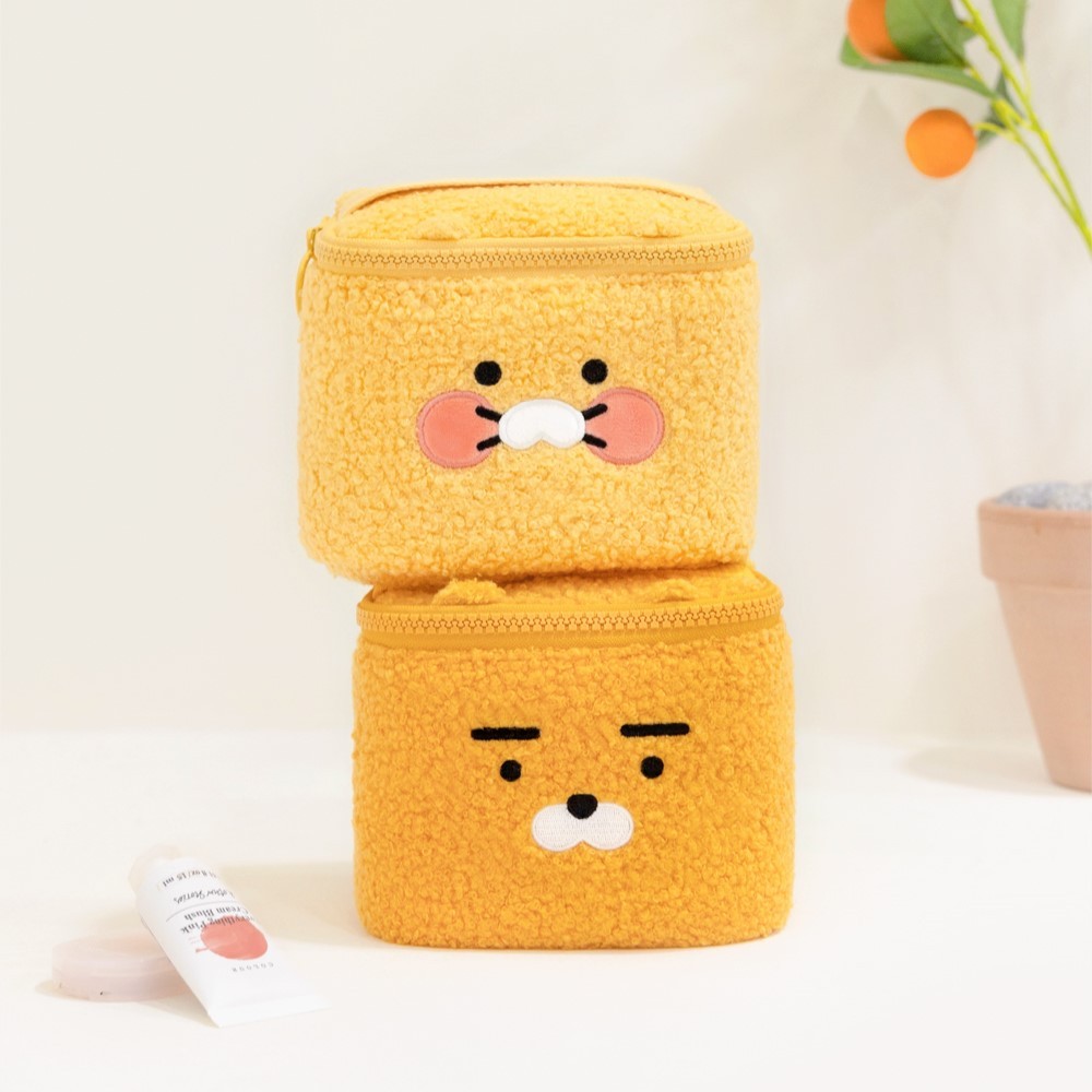 Kakaofriends mini Pouch Boucle Cube Ryan & Choonsik Bags | Shopee Singapore