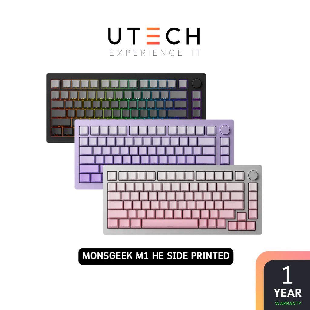 Keyboard MonsGeek M1 HE Aluminium Aluminum Case Magnetic switch RGB ...