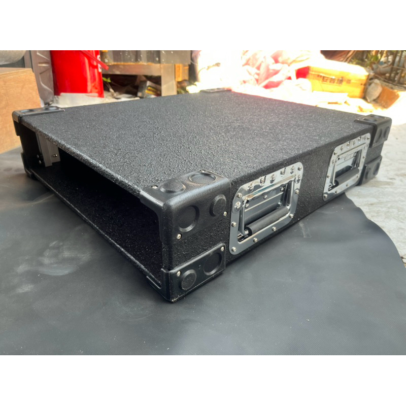 Wooden Rack Without Lid 2u 24 Inches Deep Aluminum Handlebar On Each ...